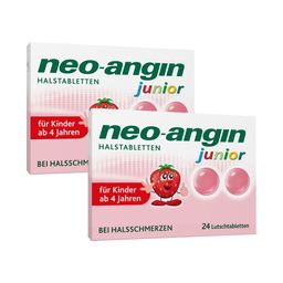 neo-angin junior Halstabletten mit leckerem Erdbeergeschmack für Kinder ...