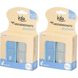 kda® Mückenschutzarmbänder Uni DUO 2 Stück + 4 Nachfüller Taube ...