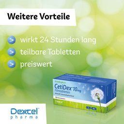 CetiDex® 10mg, bei Allergien 100 St - Shop Apotheke