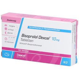 Bisoprolol Dexcel® 10 mg 100 St mit dem E-Rezept kaufen - Shop Apotheke