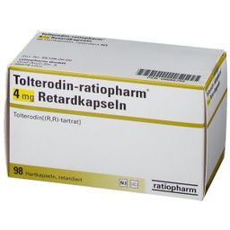 Tolterodin-ratiopharm® 4 mg Retardkapseln 98 St mit dem E-Rezept kaufen ...