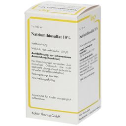 Natriumthiosulfat 10 % 100 ml mit dem E-Rezept kaufen - Shop Apotheke