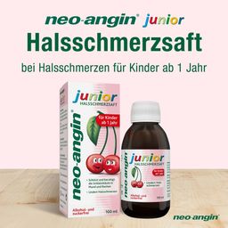 neo-angin junior Halsschmerzsaft mit leckerem Kirschgeschmack für ...