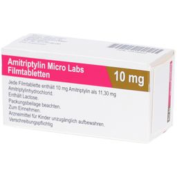Amitriptylin Micro Labs 10 mg 100 St mit dem E-Rezept kaufen - Shop ...