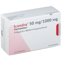Icandra® 50 mg/1000 mg 30 St mit dem E-Rezept kaufen - Shop Apotheke
