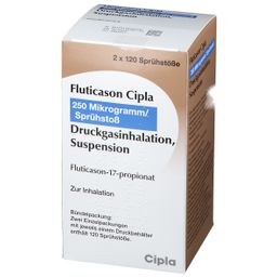 Fluticason Cipla 250 Mikrogramm/Sprühstoß 2 St mit dem E-Rezept kaufen ...