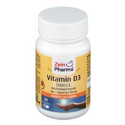 ZeinPharma® Vitamin D3 Kapseln 5000 I.E. 90 St - Shop Apotheke