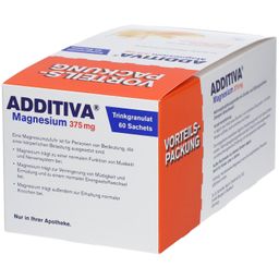 ADDITIVA® Magnesium 375 mg Granulat Orange 60 St - Shop Apotheke