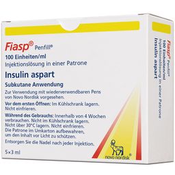 Fiasp® Penfill® 100 Einheiten/ml 5x3 ml mit dem E-Rezept kaufen - Shop ...