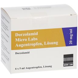 Dorzolamid Micro Labs 20 mg/ml 6x5 ml mit dem E-Rezept kaufen - Shop ...