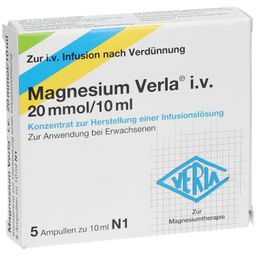 Magnesium Verla® i.v. 20mmol/10 ml 5 St - Shop Apotheke