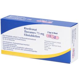 RISEDRONAT Theramex 75 mg Filmtabletten 6 St mit dem E-Rezept kaufen ...