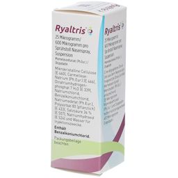 RYALTRIS 25 µg/600 µg/Sprühst.Nasenspr.240 Spr.St. 29 g mit dem E ...