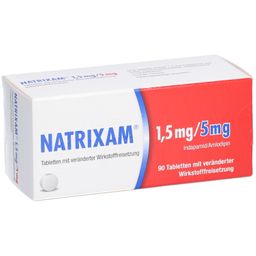 NATRIXAM 1,5 mg/5 mg Tab.m.veränd.Wirkst.-Frs. 90 St mit dem E-Rezept ...