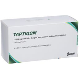 TAPTIQOM 15 µg/ml + 5 mg/ml Augentr.i.Einzeldosisb 90x0,3 ml mit dem E ...