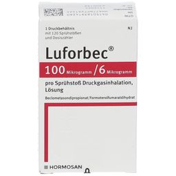 LUFORBEC 100 µg/6 µg 120 Hub Dosieraerosol 1 St mit dem E-Rezept kaufen ...
