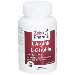 Zein Pharma® L-Arginin + L-Citrullin 500 mg 90 St - Shop Apotheke