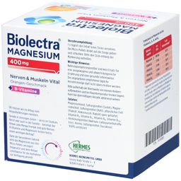Biolectra® MAGNESIUM 400 mg Nerven & Muskeln Vital - Jetzt 10% Rabatt ...