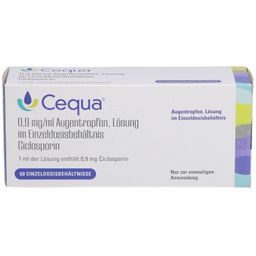 CEQUA 0,9 mg/ml Augentropfen Lsg.i.Einzeldosisbeh. 60 St mit dem E ...
