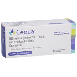 CEQUA 0,9 mg/ml Augentropfen Lsg.i.Einzeldosisbeh. 60 St mit dem E ...