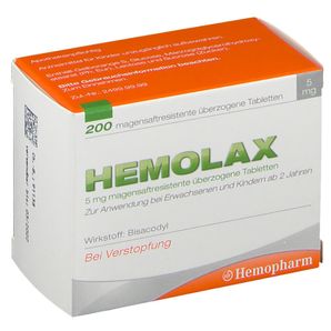 Hemolax 5mg Dragees 200 St - shop-apotheke.com