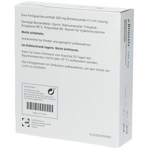 BIMZELX 160 mg Injektionslösung in Fertigspritze 1x2 St - shop-apotheke.com