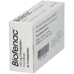 BIOFENAC 100 mg Filmtabletten 50 St - shop-apotheke.com