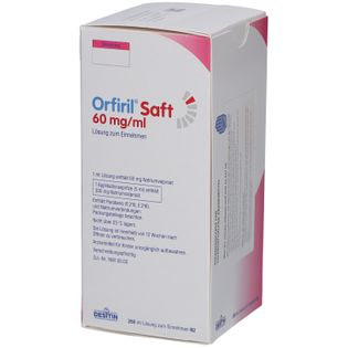 Orfiril® Saft 60 mg/ml 250 ml - shop-apotheke.com
