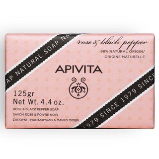 APIVITA Natürliche Seife mit Rose & schwarzem Pfeffer 125 g - Shop Apotheke