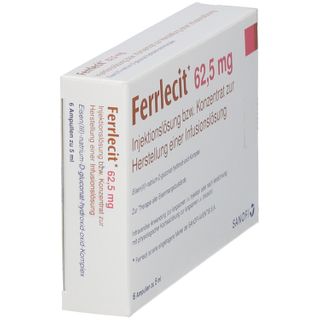 Ferrlecit® 62,5 mg 6x5 ml mit dem E-Rezept kaufen - Shop Apotheke