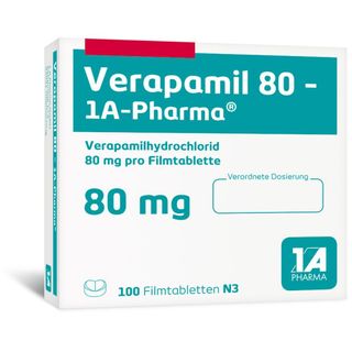Verapamil 80 1A Pharma® 100 St mit dem E-Rezept kaufen - Shop Apotheke