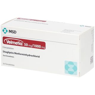 Velmetia® 50 mg/1000 mg 56 St mit dem E-Rezept kaufen - Shop Apotheke
