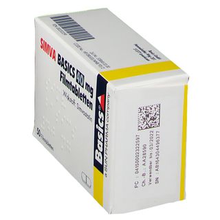 SIMVA BASICS 40 mg 50 St mit dem E-Rezept kaufen - Shop Apotheke