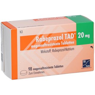 Rabeprazol TAD® 20 mg 98 St mit dem E-Rezept kaufen - Shop Apotheke