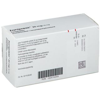 Zanipress® 20 mg/10 mg 100 St mit dem E-Rezept kaufen - Shop Apotheke