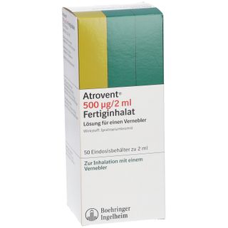Atrovent® 500 ug/2 ml Fertiginhalat 50x2 ml mit dem E-Rezept kaufen ...