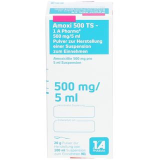 Amoxi 500 Ts 1A Pharma® 100 ml mit dem E-Rezept kaufen - Shop Apotheke