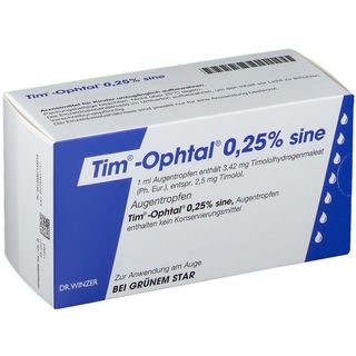 Tim®-Ophtal® 0,25 % sine 30x0,5 ml mit dem E-Rezept kaufen - Shop Apotheke