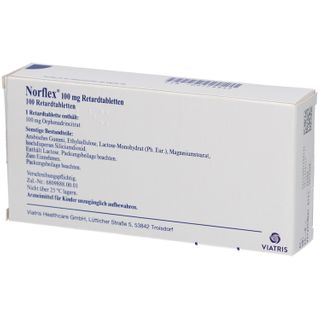 Norflex® 100 mg 100 St mit dem E-Rezept kaufen - Shop Apotheke