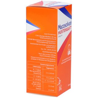 MUCOSOLVAN Hustensaft, Schleimlöser bei Husten, Hustenlöser - Jetzt 10% ...