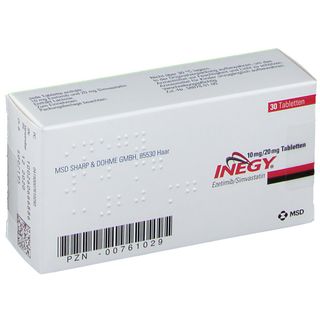 INEGY® 10 mg/20 mg 30 St mit dem E-Rezept kaufen - Shop Apotheke