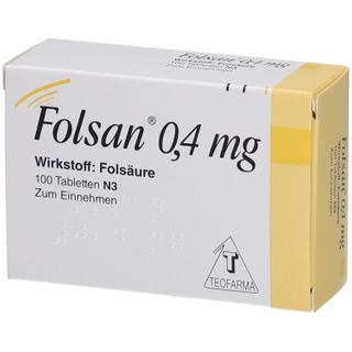 Folsan® 0,4 mg 100 St - Shop Apotheke