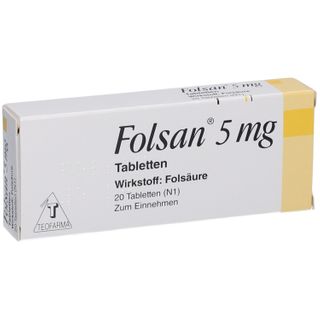 Folsan® 5 mg 20 St - Shop Apotheke