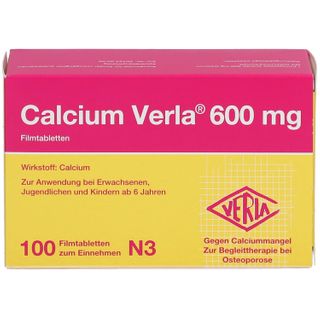 Calcium Verla® 600 mg Filmtabletten 100 St - Shop Apotheke
