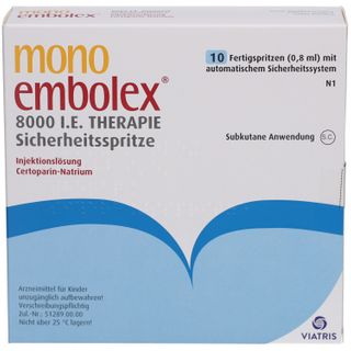 mono embolex® 8000 I.E. THERAPIE 10 St mit dem E-Rezept kaufen - Shop ...