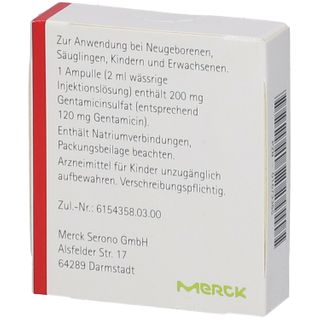 Refobacin® 120 mg 5x2 ml mit dem E-Rezept kaufen - Shop Apotheke