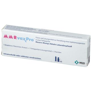M-M-R vaxPRO® 0,5 ml mit dem E-Rezept kaufen - Shop Apotheke