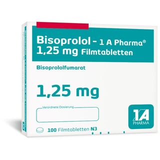 Bisoprolol 1A Pharm 1.25Mg 100 St mit dem E-Rezept kaufen - Shop Apotheke