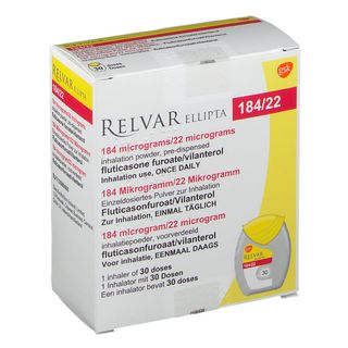RELVAR® ELLIPTA® 184 Mikrogramm/22 Mikrogramm 1x30 St mit dem E-Rezept ...