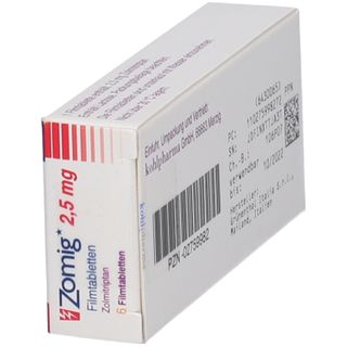 ZOMIG 2,5 mg 6 St mit dem E-Rezept kaufen - Shop Apotheke